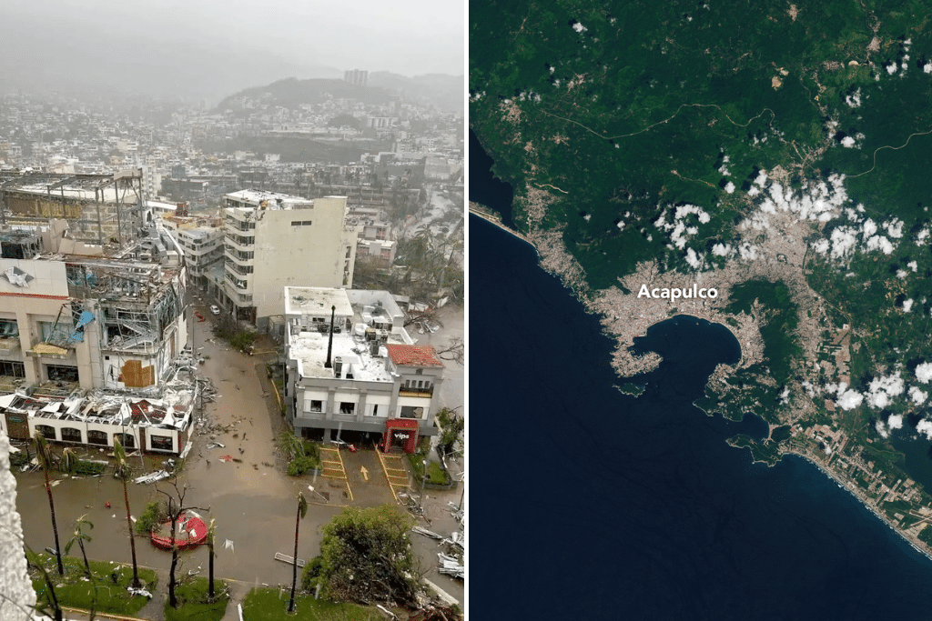 NASA muestra el antes y el después de Acapulco tras paso de Otis – El ...