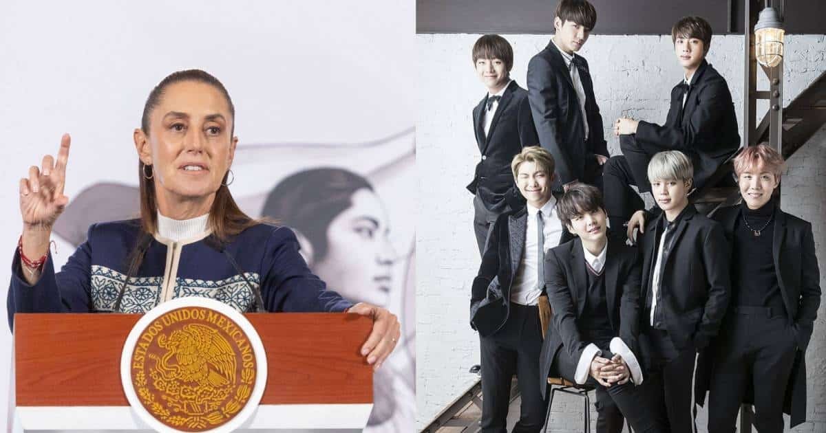 Claudia Sheinbaum pide apoyo a Corea del Sur para más conciertos de BTS